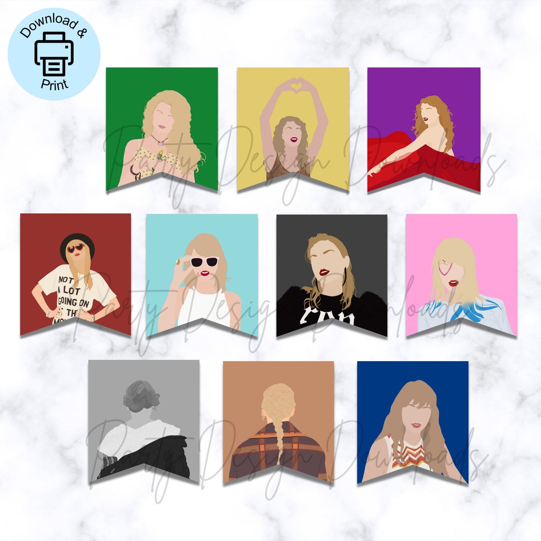 TS Printable Party Banner, TS Printable, TS Eras Birthday, 22nd ...