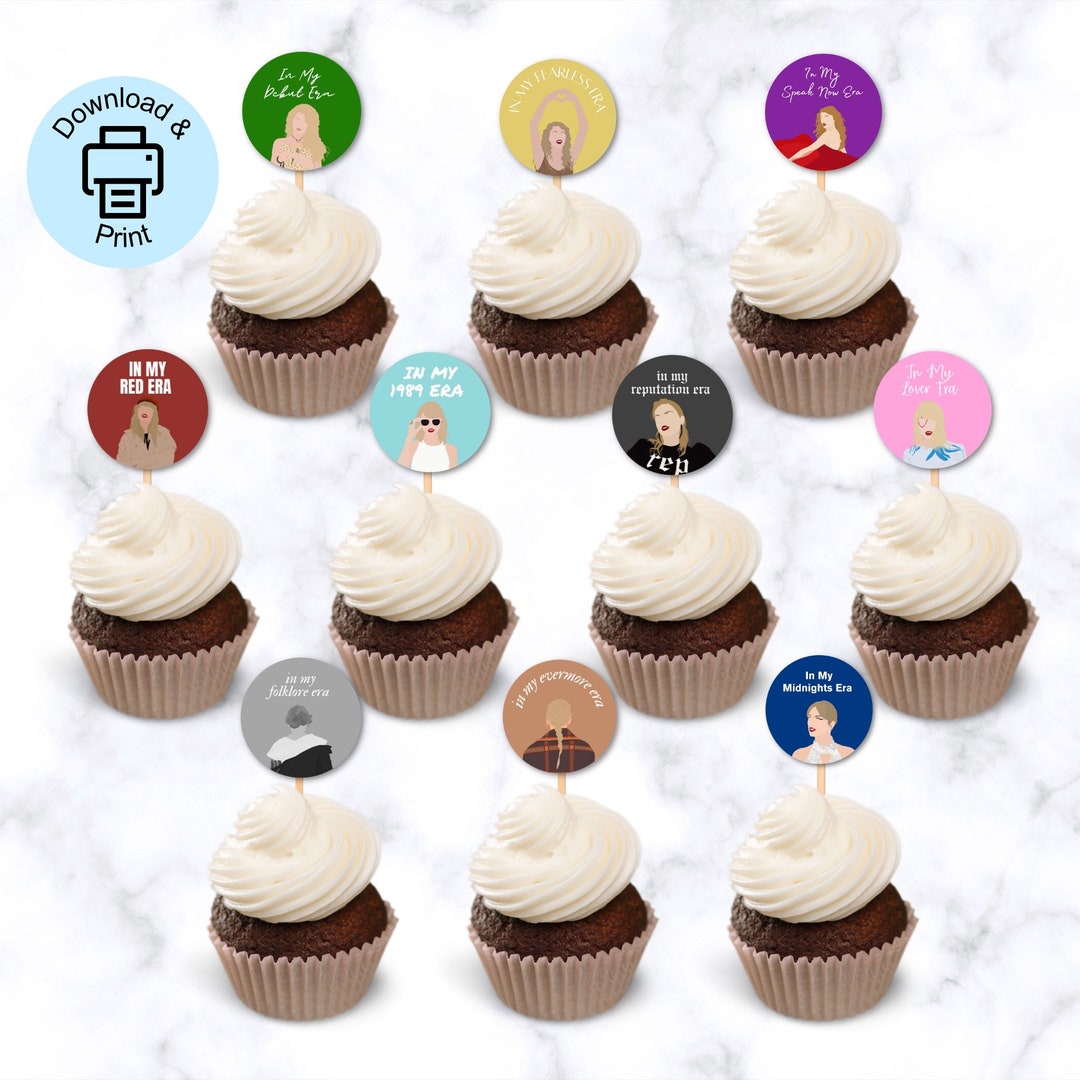 TS Printable Cupcake Toppers, Printable Cupcake Toppers, TS Printable ...