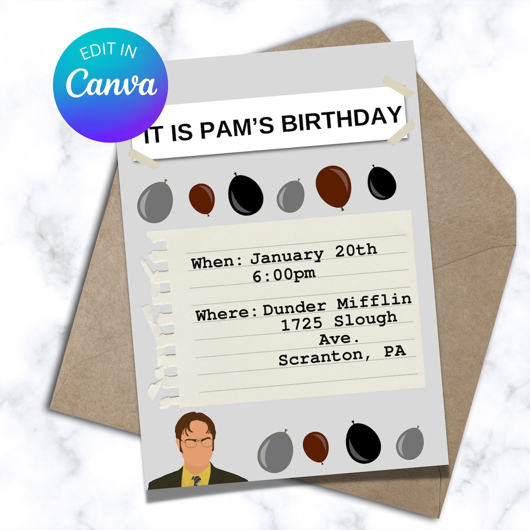 Office Birthday Invitation, Office Party, It is Your Birthday ...