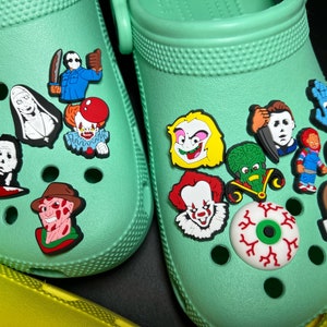Horror Movie Shoe Charms: Halloween Theme Croc Decoration - Etsy