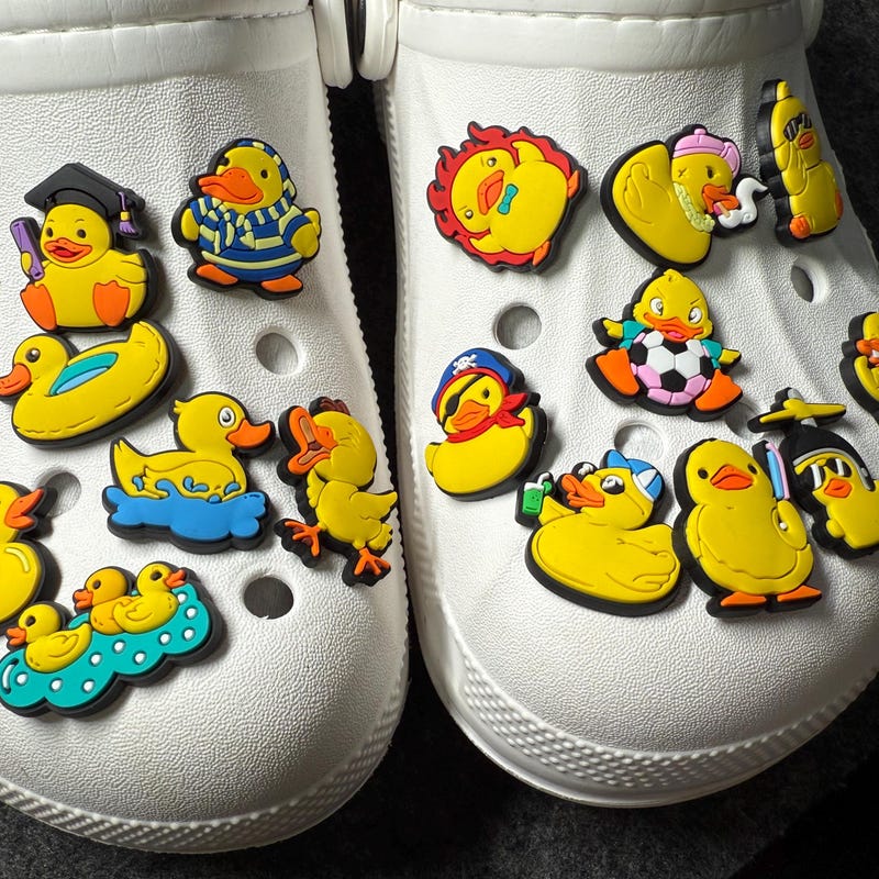Yellow Duck Crocs - Etsy