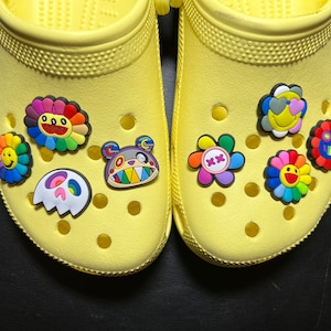 Colorful Rainbow Flowers Theme Fancy Shoe Charms and More - Etsy
