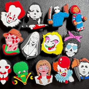Horror Movie Shoe Charms: Halloween Theme Croc Decoration - Etsy