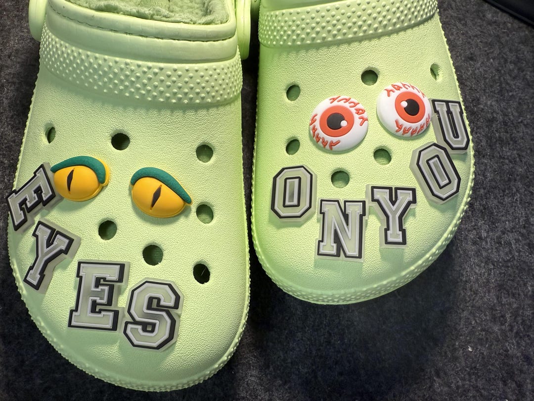 3D Horror Eyes and Animal Face Set Shoe Charms Juliesdecaldesign - Etsy