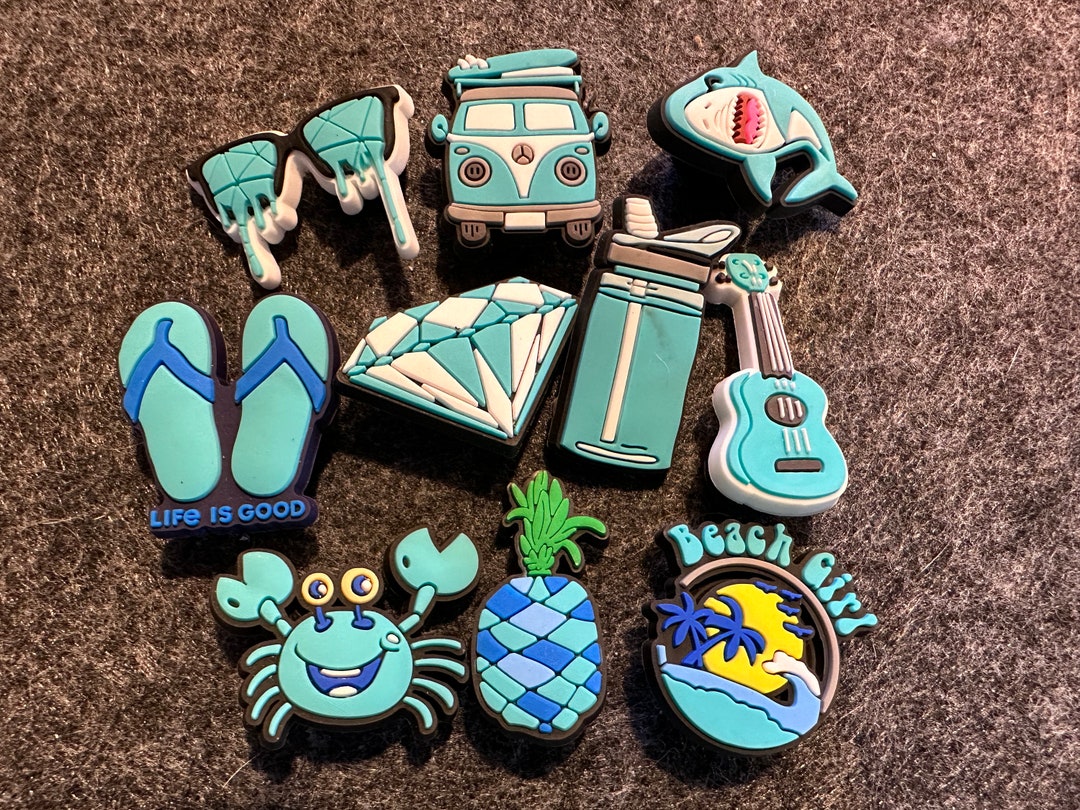 Blue Theme Fancy Shoe Charms Beach Lifestyle and More - Etsy
