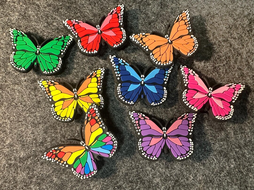 Colorful Butterfly Design Theme Shoe Charms Best Quality ...