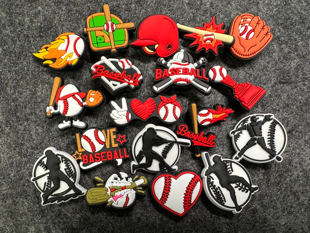 Baseball Theme Shoe Charms - Etsy