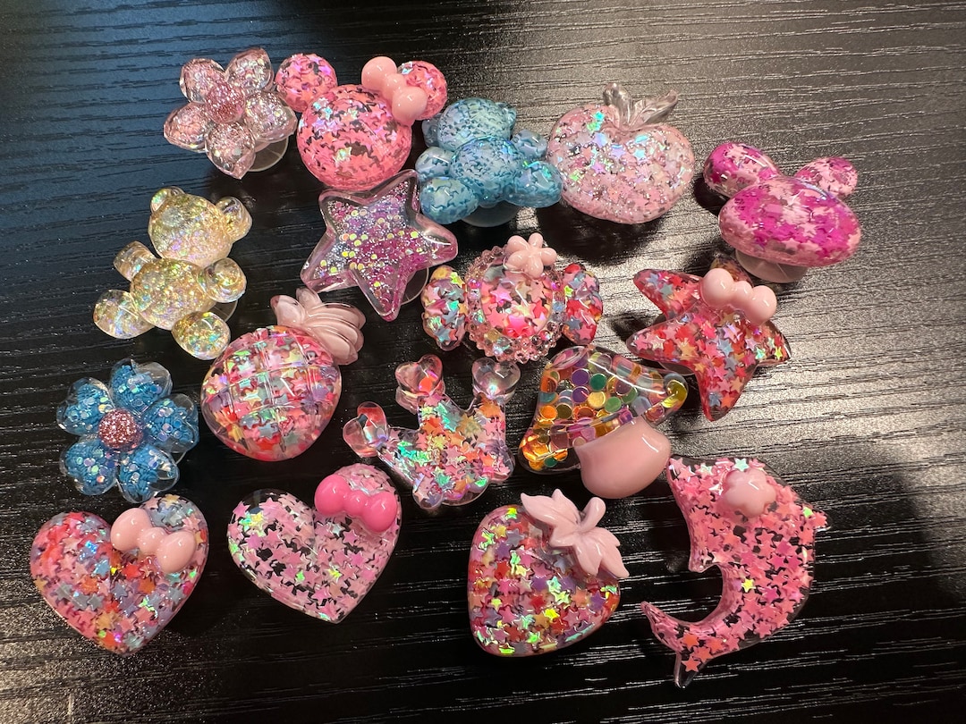 Bling Bling Sequin Star Aurora Glitter Resin Charms for DIY Unique ...