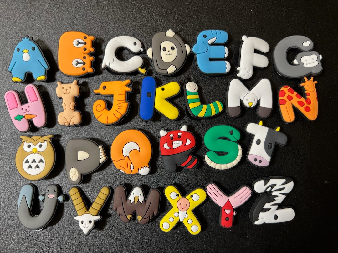 Animal Alphabet Shoe Charms: Kids' PVC Shoe Decoration - Etsy