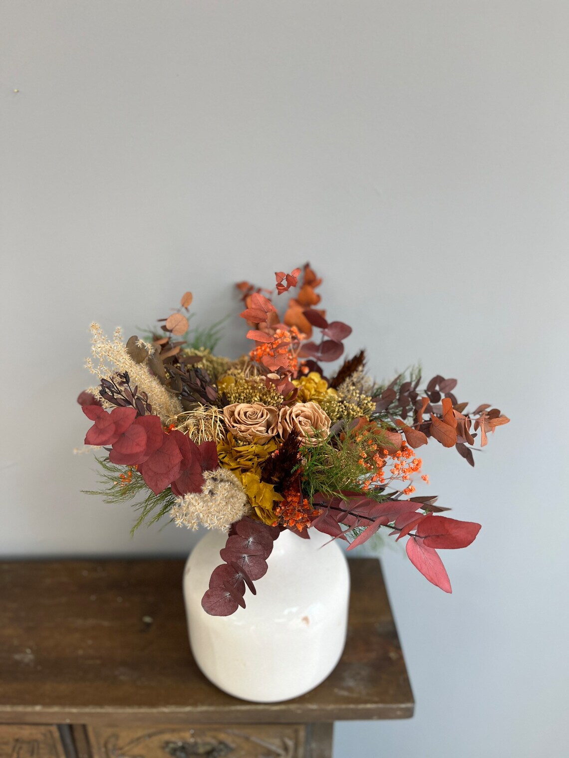 Fall Dried Flower Bouquet Boho Home Decor Birthday Gift - Etsy