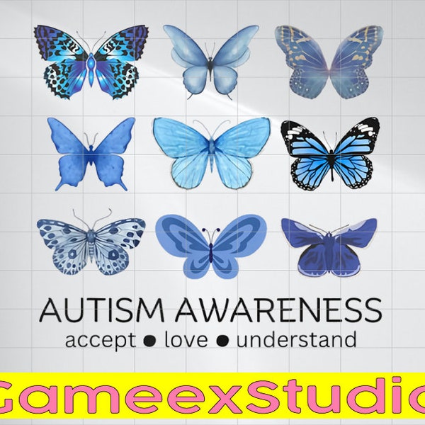 Autism Butterfly - Etsy