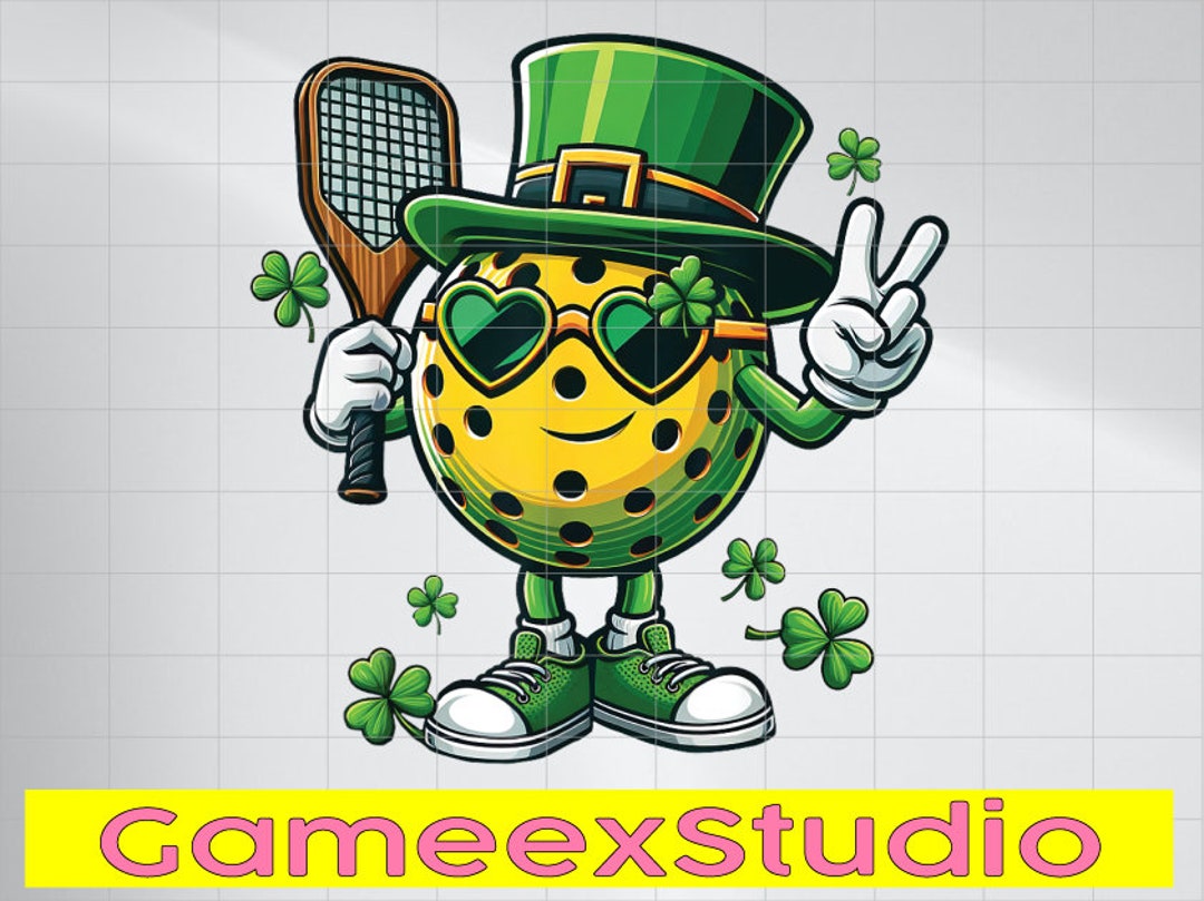 PNG ONLY Peace Sign Hand St Patricks Day Pickleball Png, Pickleball ...