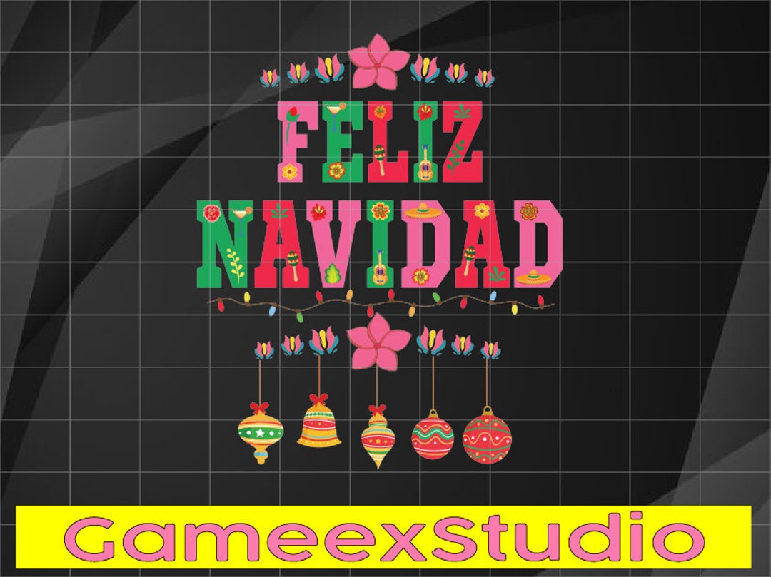 Feliz Navidad Mexican Christmas Png Funny Xmas Lights Png - Etsy