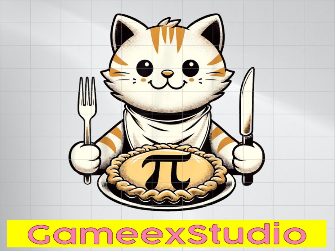 Pi Day Cat Funny Png, Pi Cake Cat Png, Math Teacher Png, Pi Day Png ...