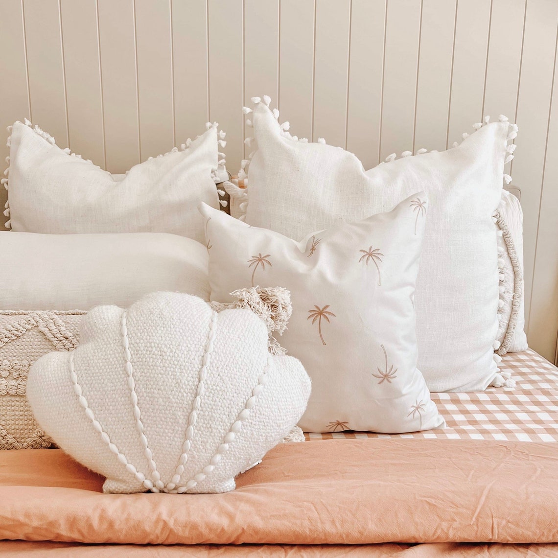 Palm Springs Cushion Slip Palm Tree Cushion Cover - Etsy