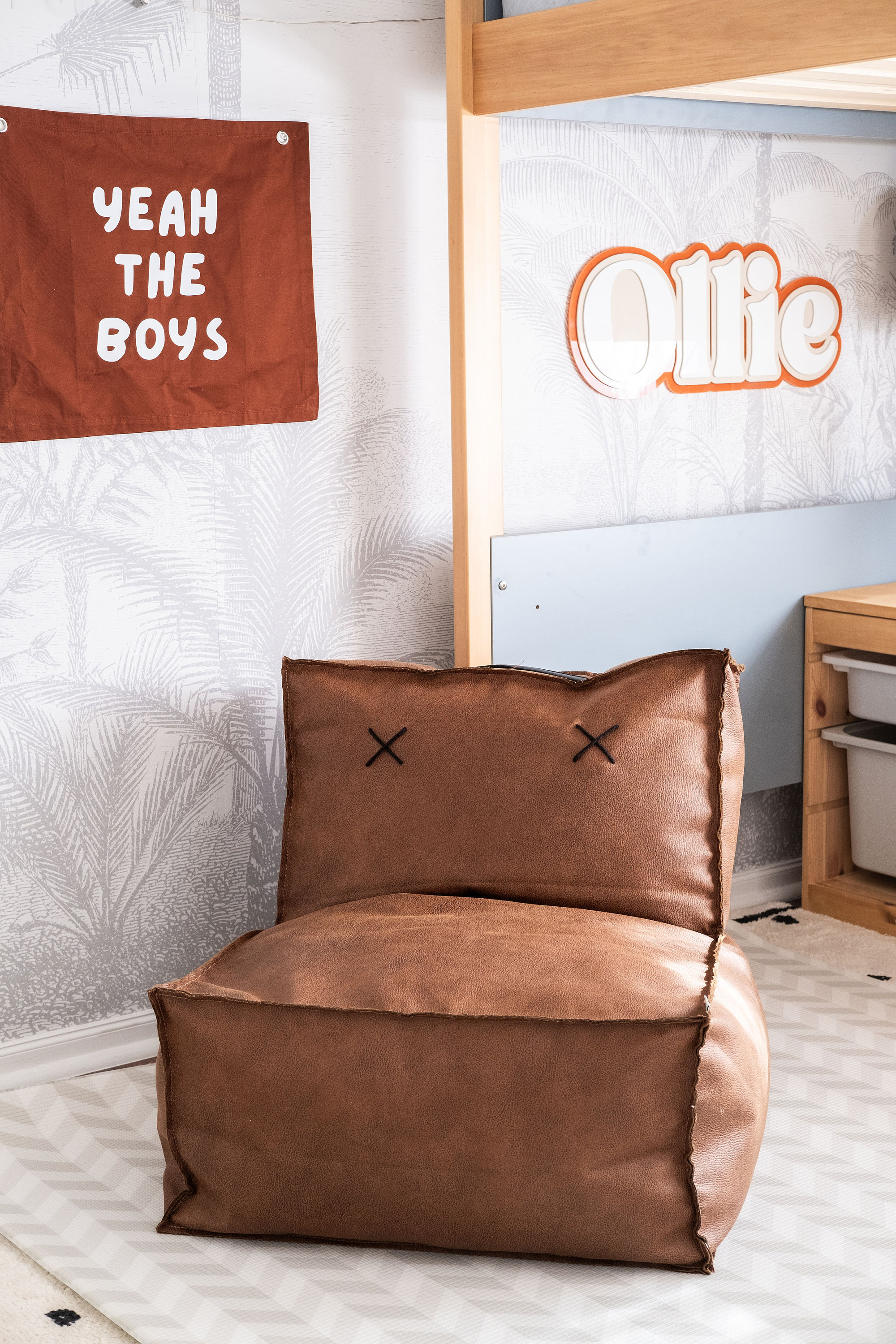 Yeah the Boys Kids Wall Banner | Boys Wall Hanging~ Rust - Etsy UK