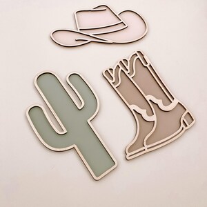 Western Cowboy Wall Decor Shapes Set ~ Cowboy Hat | Cowboy Boots ...