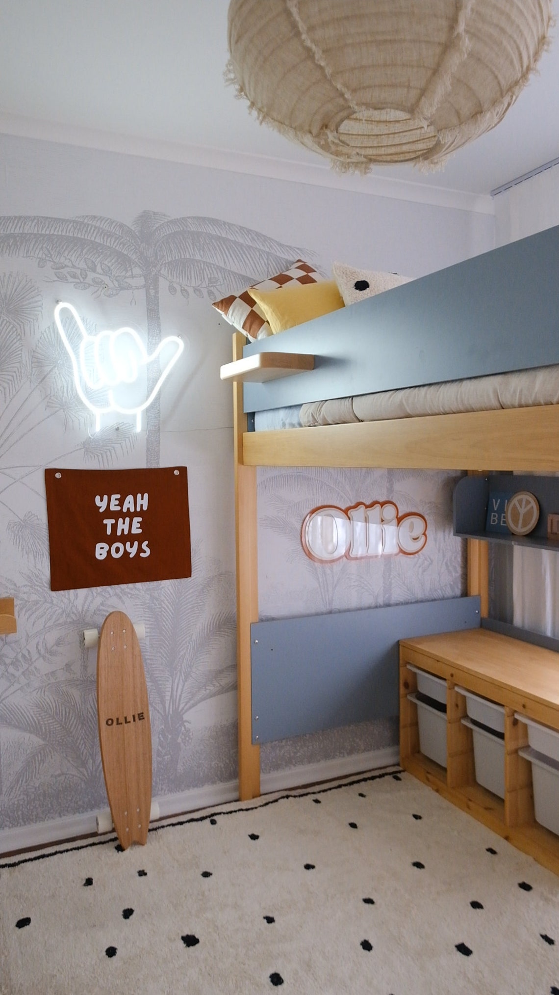 Yeah the Boys Kids Wall Banner | Boys Wall Hanging~ Rust - Etsy UK