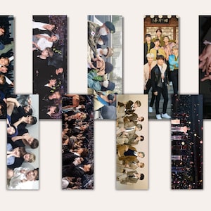 BTS OT7 Bookmark Bundle | Printable Bookmarks | Set of 9 | 2x6 Size ...