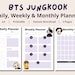 BTS Daily, Weekly Monthly Planner Bundle BTS Stationary Planner Bundle ...