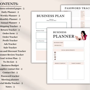Business Planner Bundle | Planner Bundle | Small Business | Minimalist ...