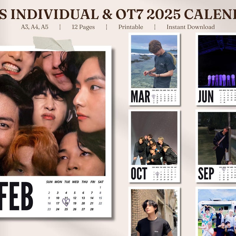Bts Calendar - Etsy