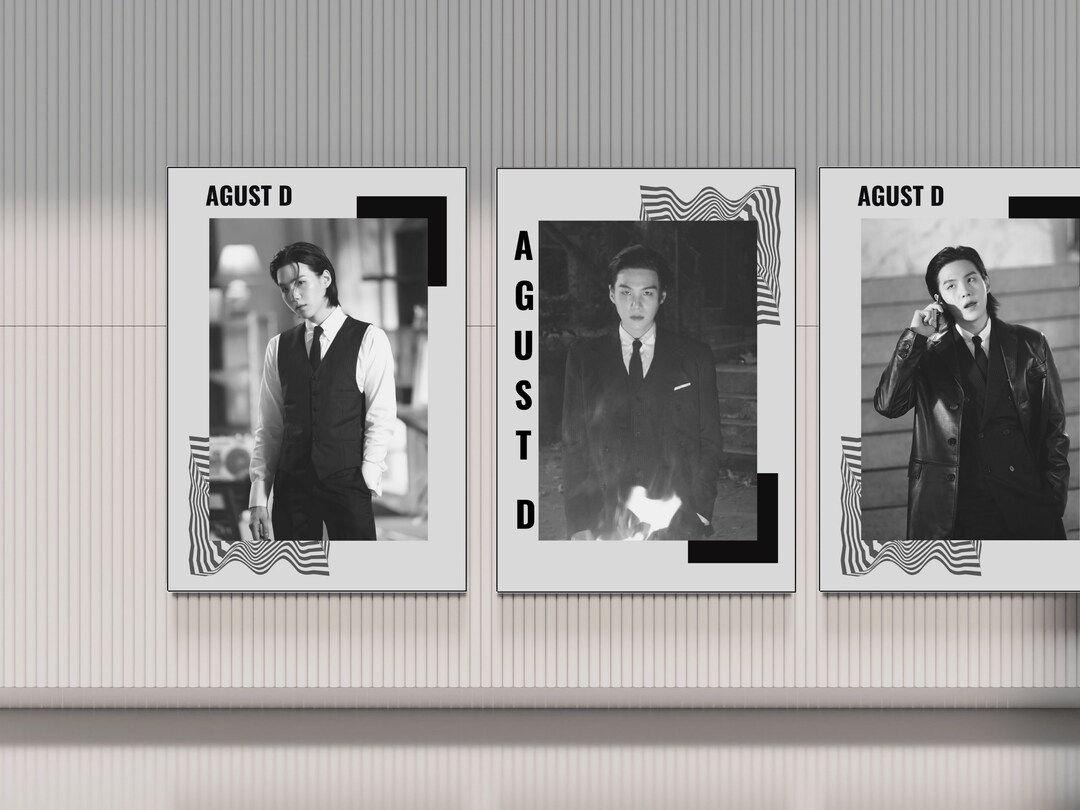 Yoongi D-day Poster Bundle | Aesthetic Bts Room Decor | Printable ...