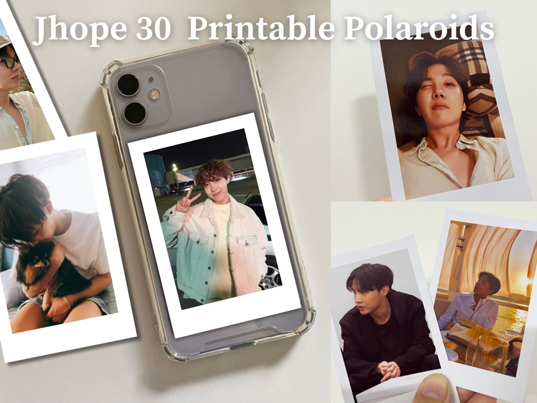 Bts Jhope 30 Polaroids Bundle Printable Polaroids 30 Instant Download