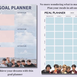 BTS Planner | BTS Planner Bundle | BTS Stationary | Digital Planner ...