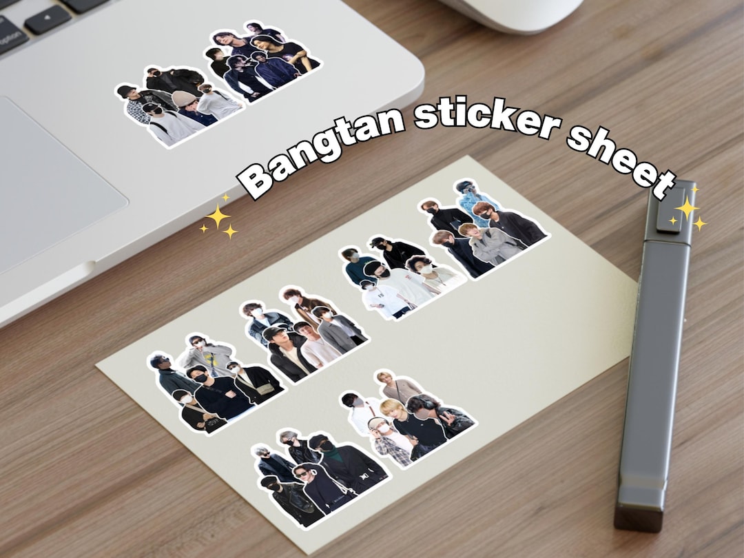 BTS Boyfriend Sticker Sheet | BTS Aesthetic | BTS Stationary | Bts ...