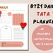 BT21 Daily Planner TATA BTS Daily Planner A4 Printable - Etsy