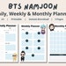 BTS Daily, Weekly Monthly Planner Bundle BTS Stationary Planner Bundle ...