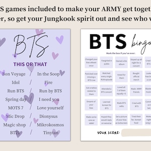 BTS Planner BTS Planner Bundle BTS Stationary Digital Planner 182 Pages ...