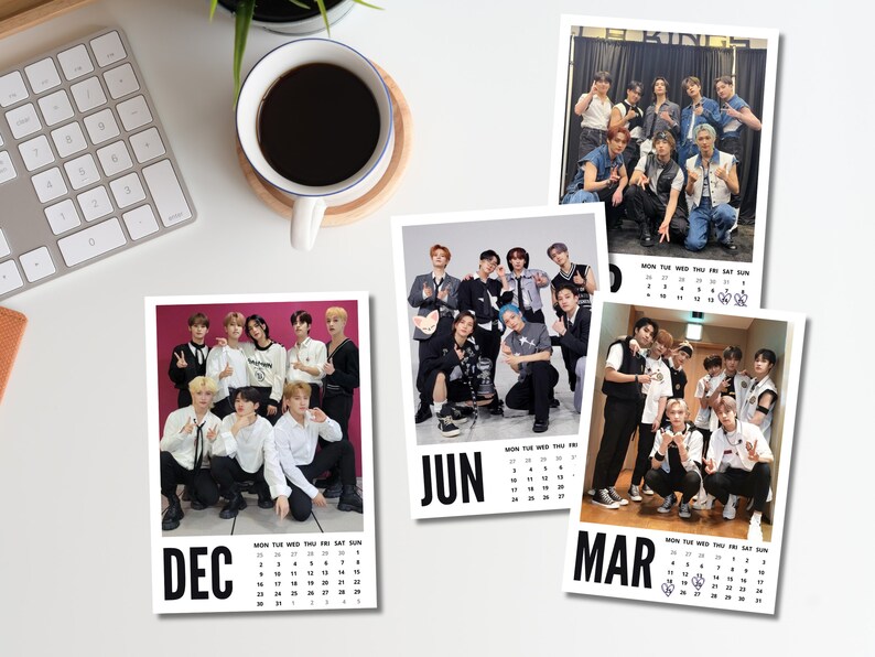SKZ OT8 Calendar 2026 | A3, A4, A5 | PDF | SKZ Digital | Desk and Wall ...