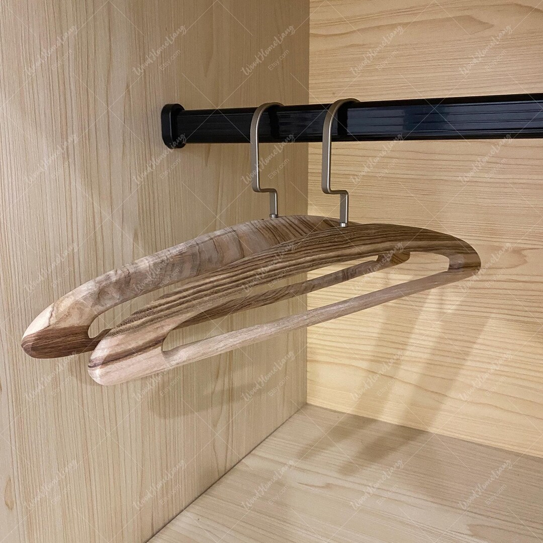 Natural Wood Clothes Hanger, Rustic Coat Hanger, Housewarming Gift - Etsy