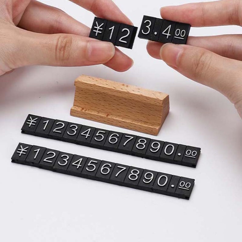 Retail Display Numbers Price Tag Stands With Digit - Etsy