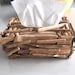 Eco-friendly Natural Wood Tissue Box, Handcrafted Wooden Tissue Holder ...