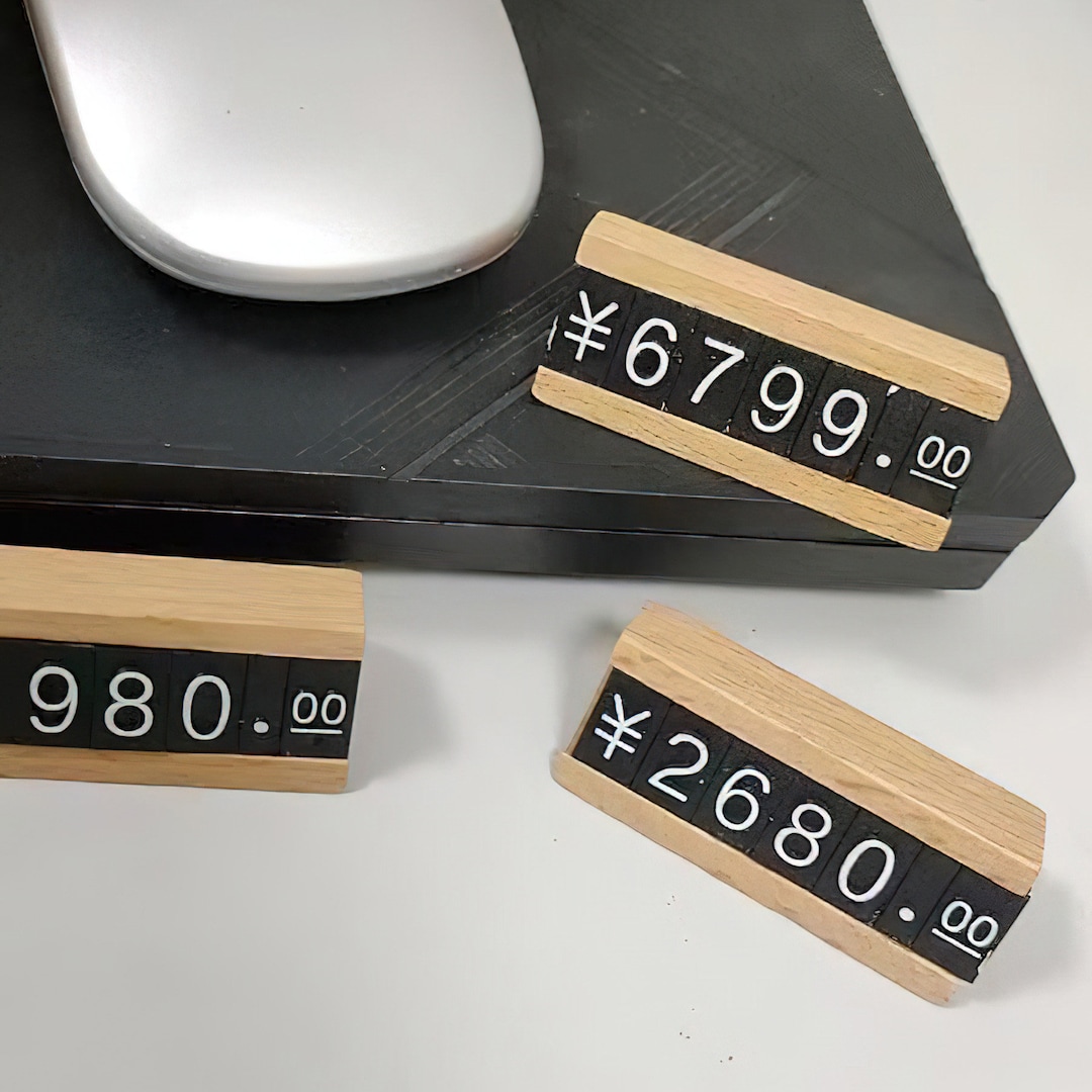 Retail Display Numbers Price Tag Stands With Digit Labels,adjustable ...