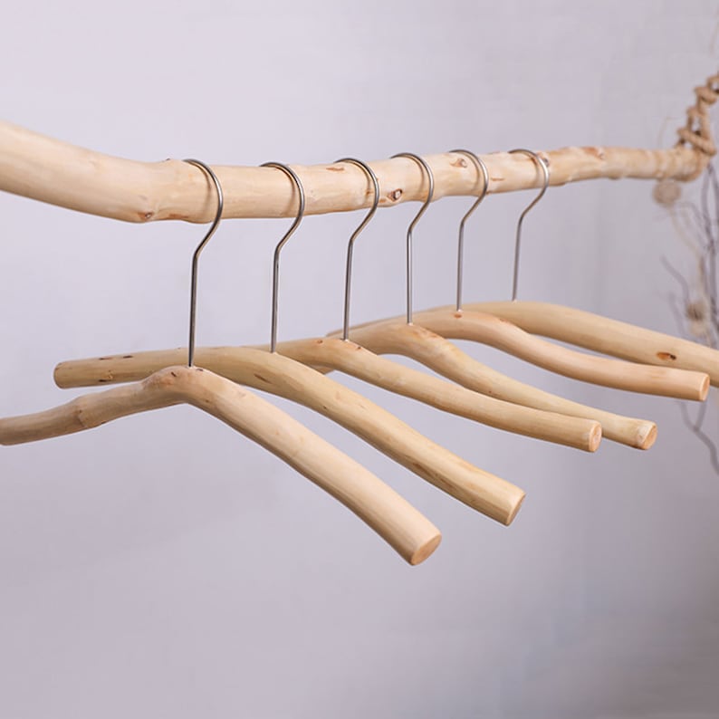 Wood Clothes Hangers Minimalist Wooden Hangers Rustic Coat - Etsy