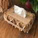 Eco-friendly Natural Wood Tissue Box, Handcrafted Wooden Tissue Holder ...
