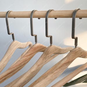 Solid Wood Clothes Hangers: Rustic Shirt Hanger - Etsy