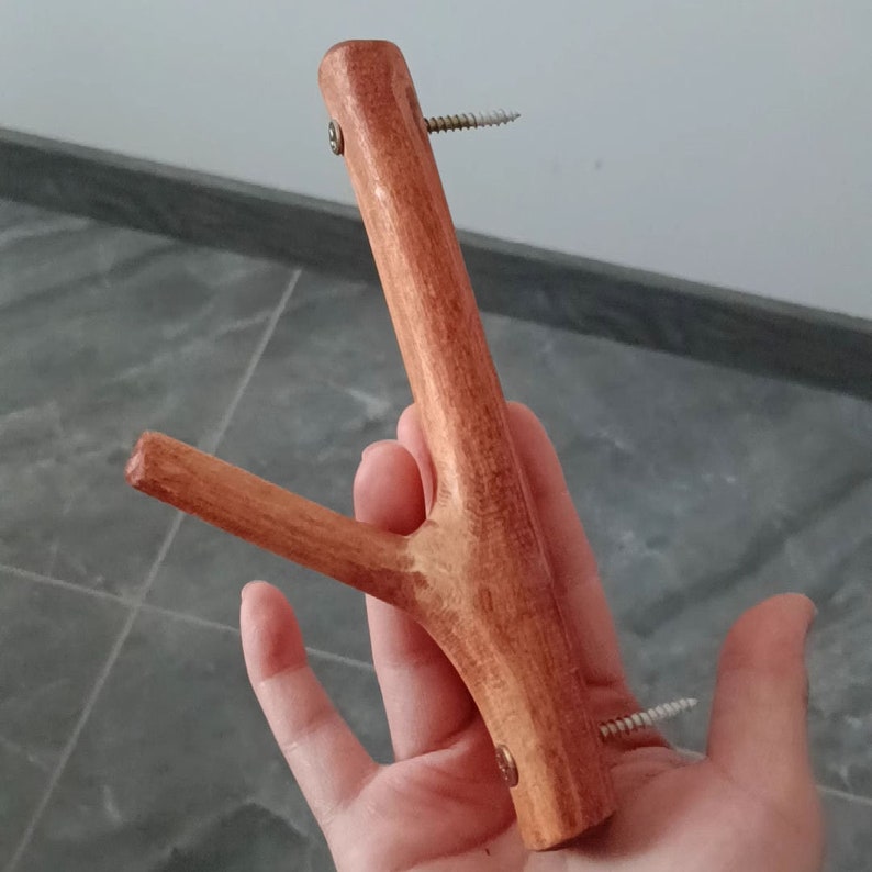 Natural Wood Tree Branch Wall Hook Original Ecological Solid Wood Hooks ...