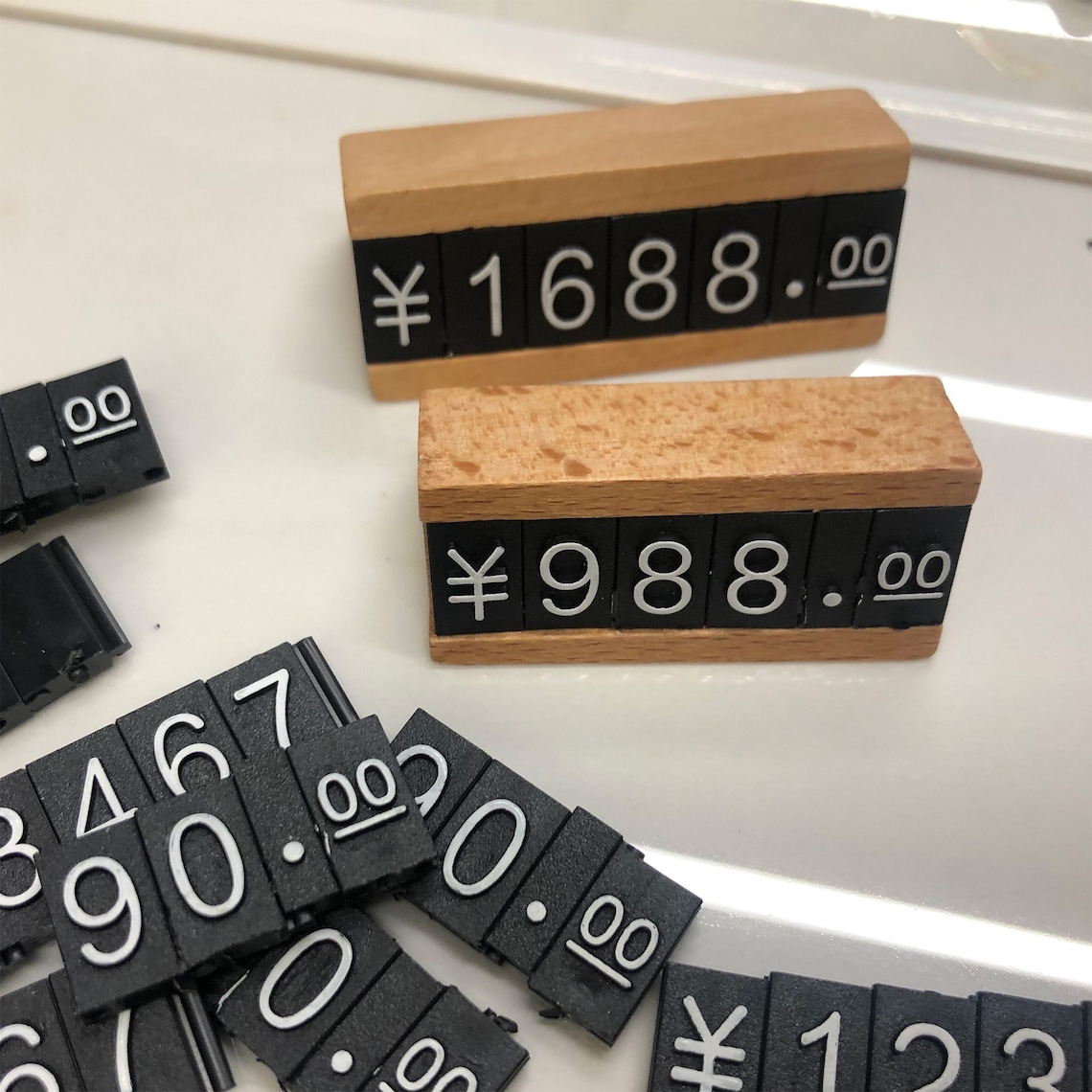 Retail Display Numbers Price Tag Stands With Digit Labels,price Display ...