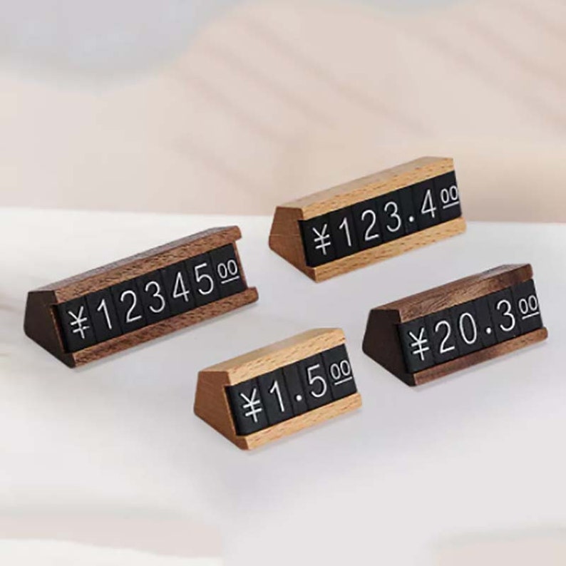 Retail Display Numbers Price Tag Stands With Digit - Etsy
