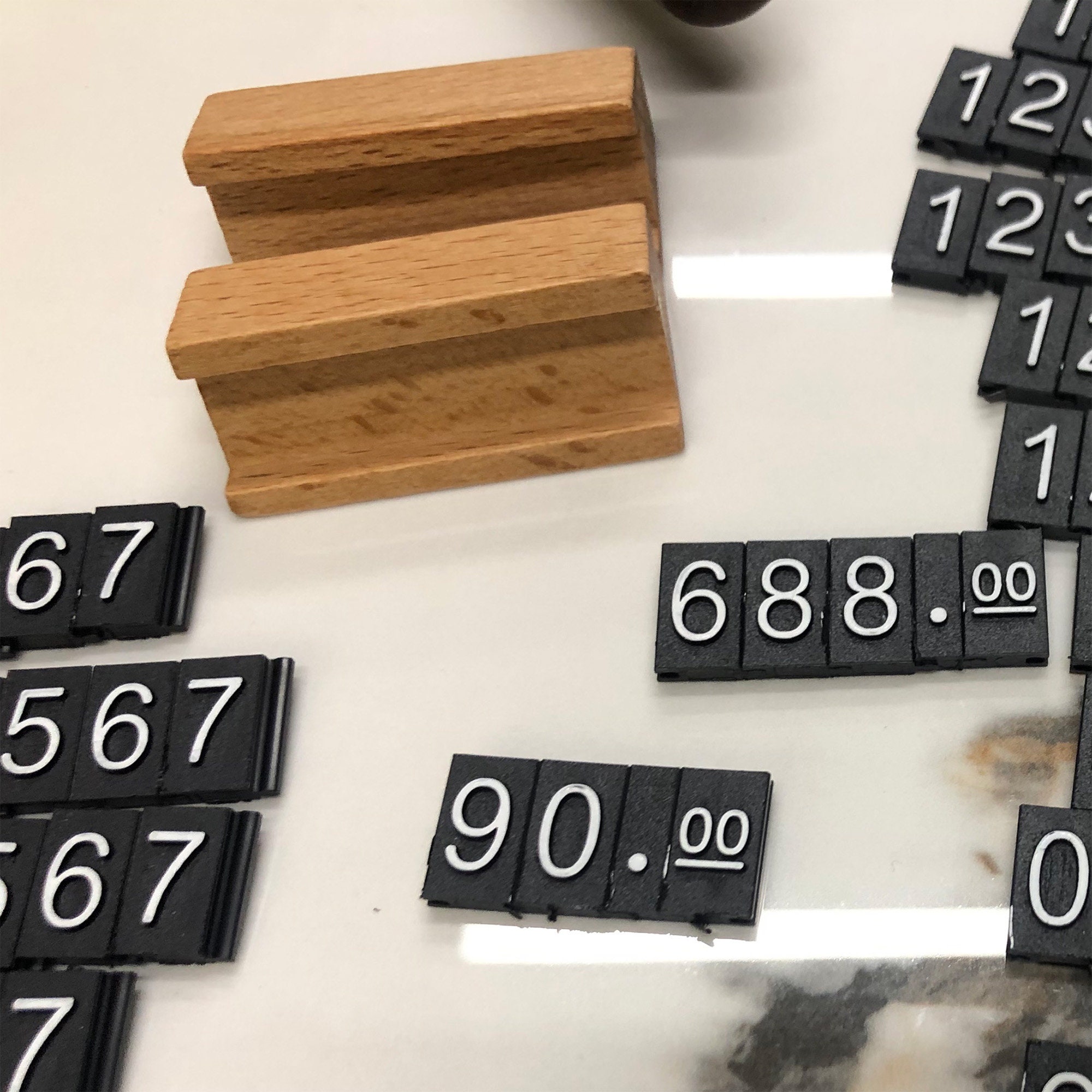 Retail Display Numbers Price Tag Stands With Digit Labels,price Display ...