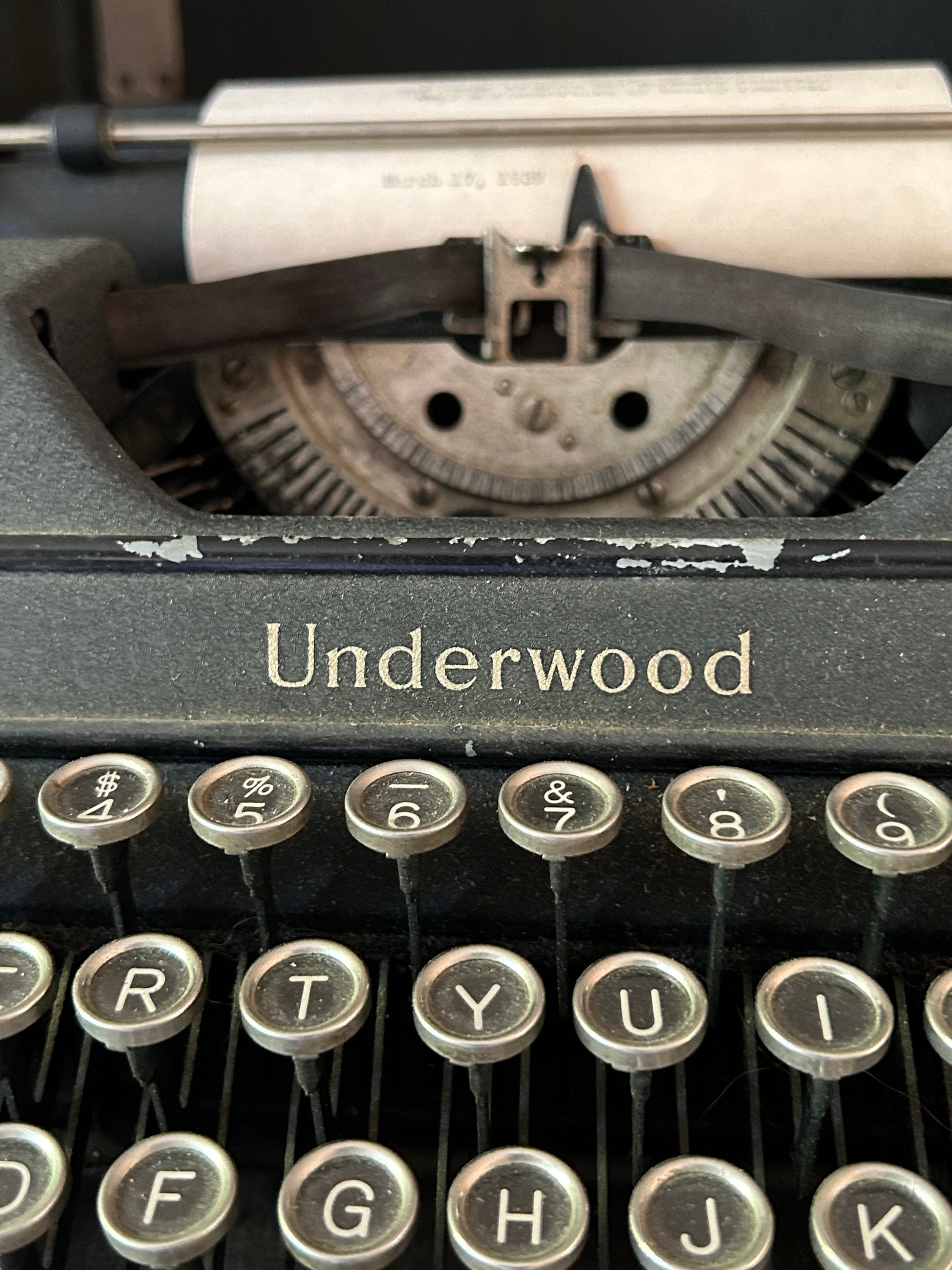 Vintage Underwood 30s/40s Elliott Fisher Co Typewriter &case as Is - Etsy