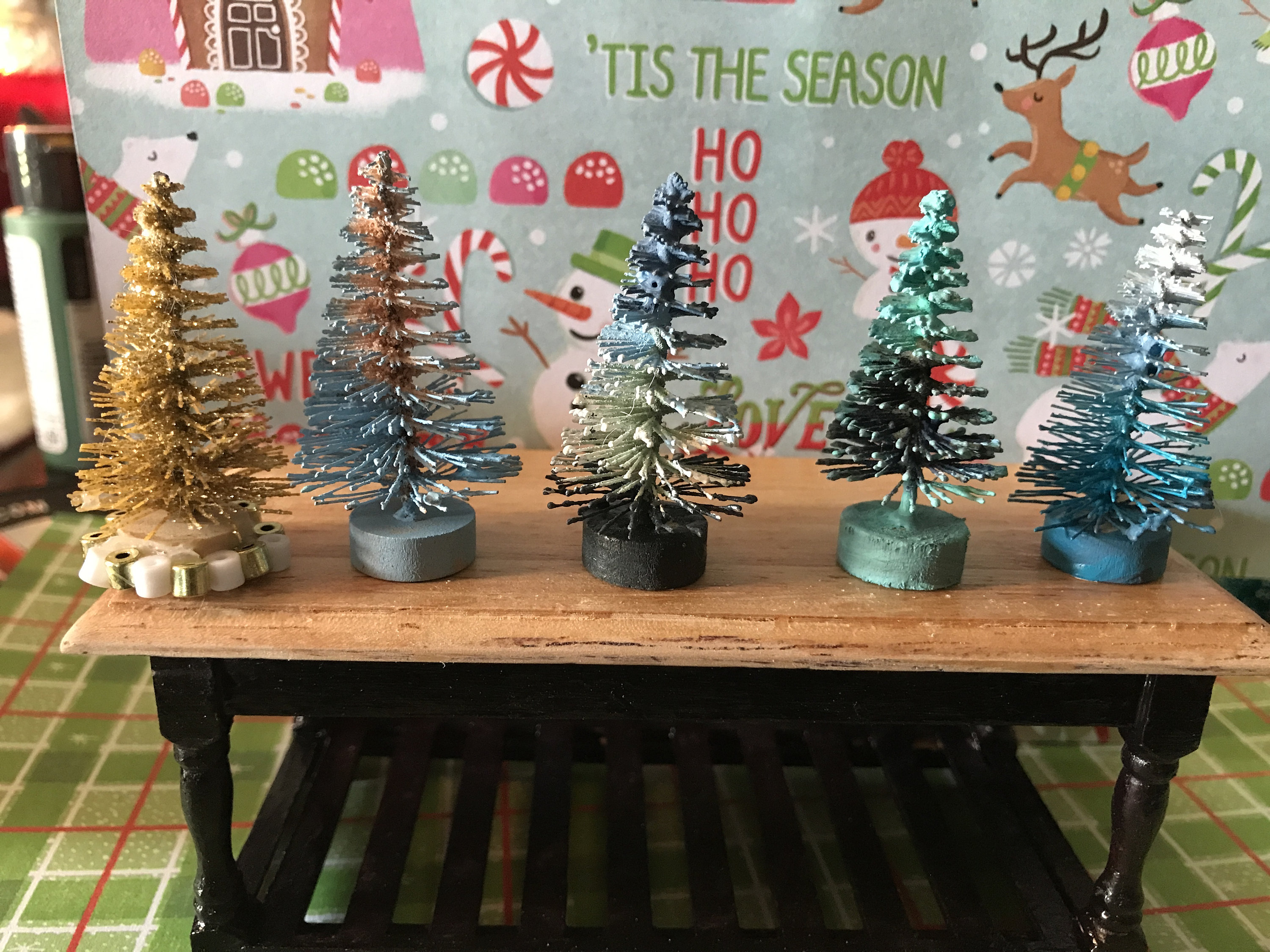 Miniature Ombré Colored Trees - Etsy