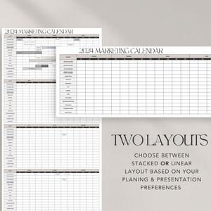 2024 Marketing Calendar, Campaign Planning Tool, Weekly Multi Channel ...