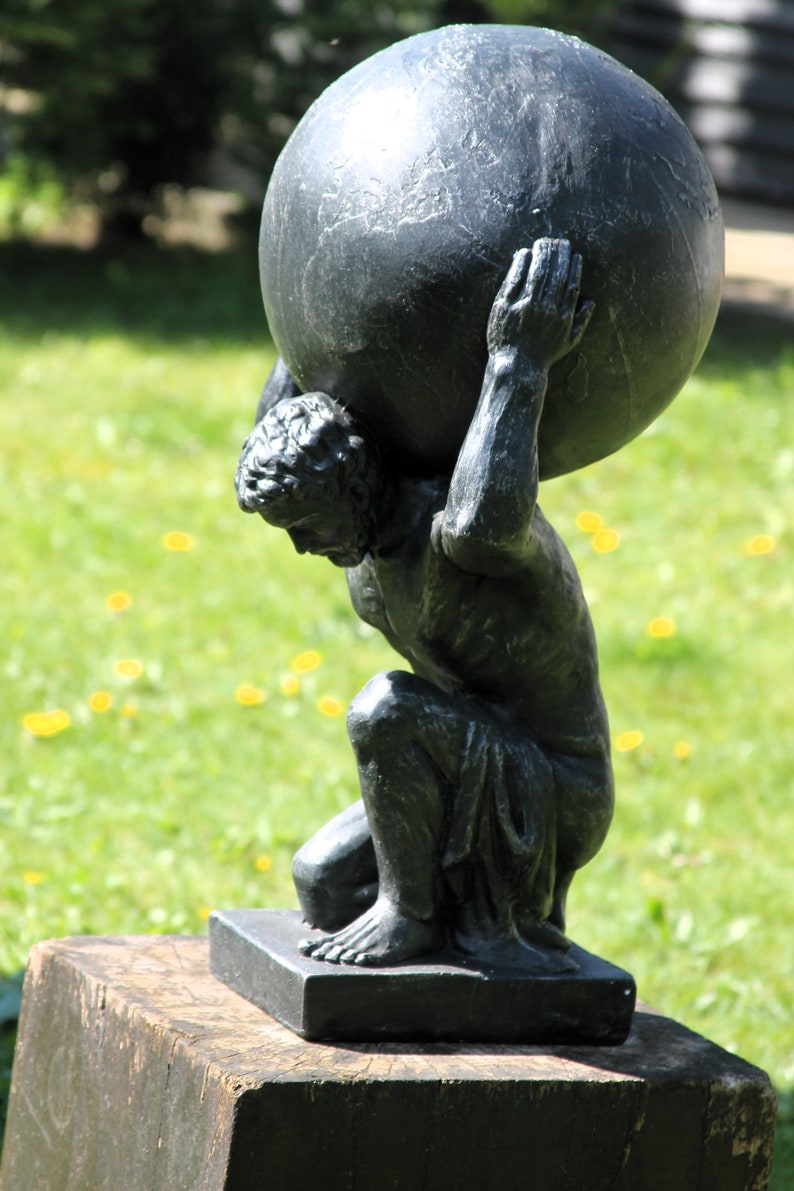 Phenomenal Large Statue of Atlas - Etsy