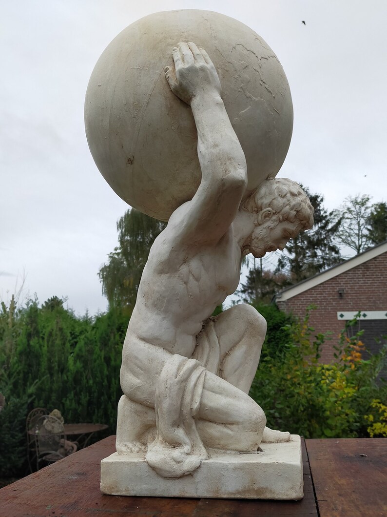 Phenomenal Large Statue of Atlas - Etsy